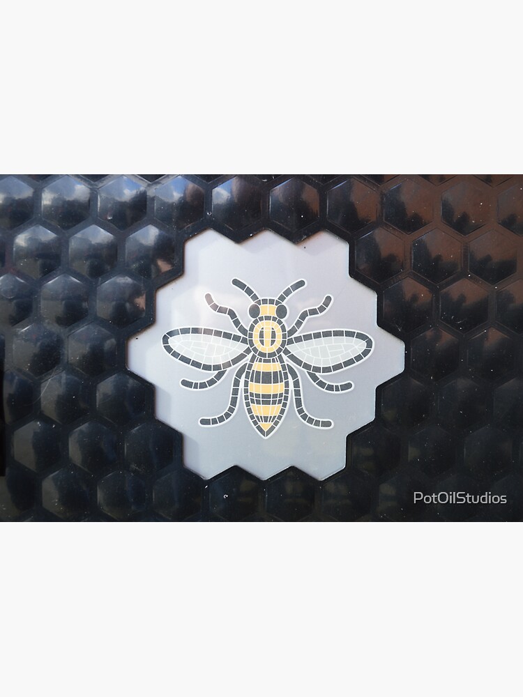 "The Official Manchester Bee" Sticker for Sale by PotOilStudios | Redbubble