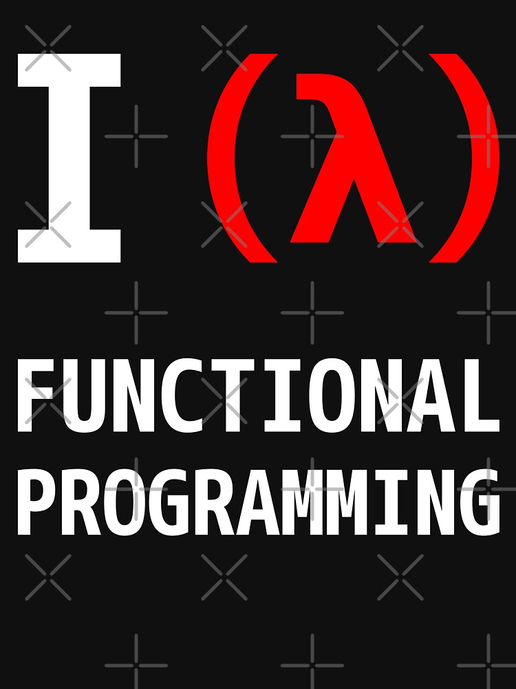"I Love Functional Programming - White & Red Design" T-shirt for Sale by geeksta | Redbubble ...