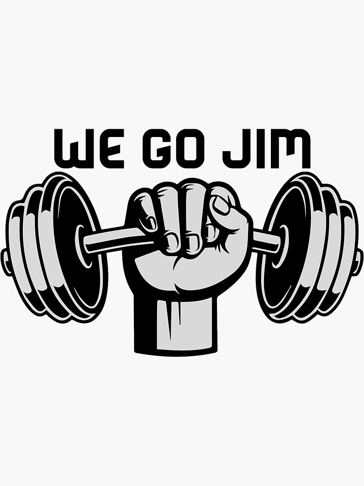 "we go jim" Sticker for Sale by maluda | Redbubble