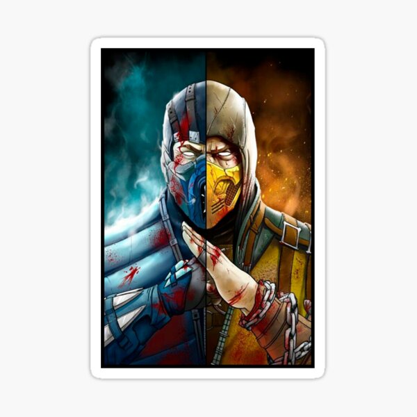 "Mortal Kombat Mortal Enemy " Sticker for Sale by MFX2CUSTOM | Redbubble