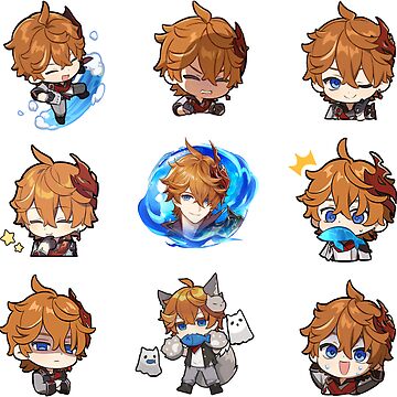 "Genshin Impact Childe Chibi" Sticker for Sale by NerdCult | Redbubble