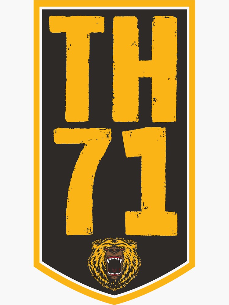 "TH71 Number " Sticker for Sale by Bornbruin | Redbubble
