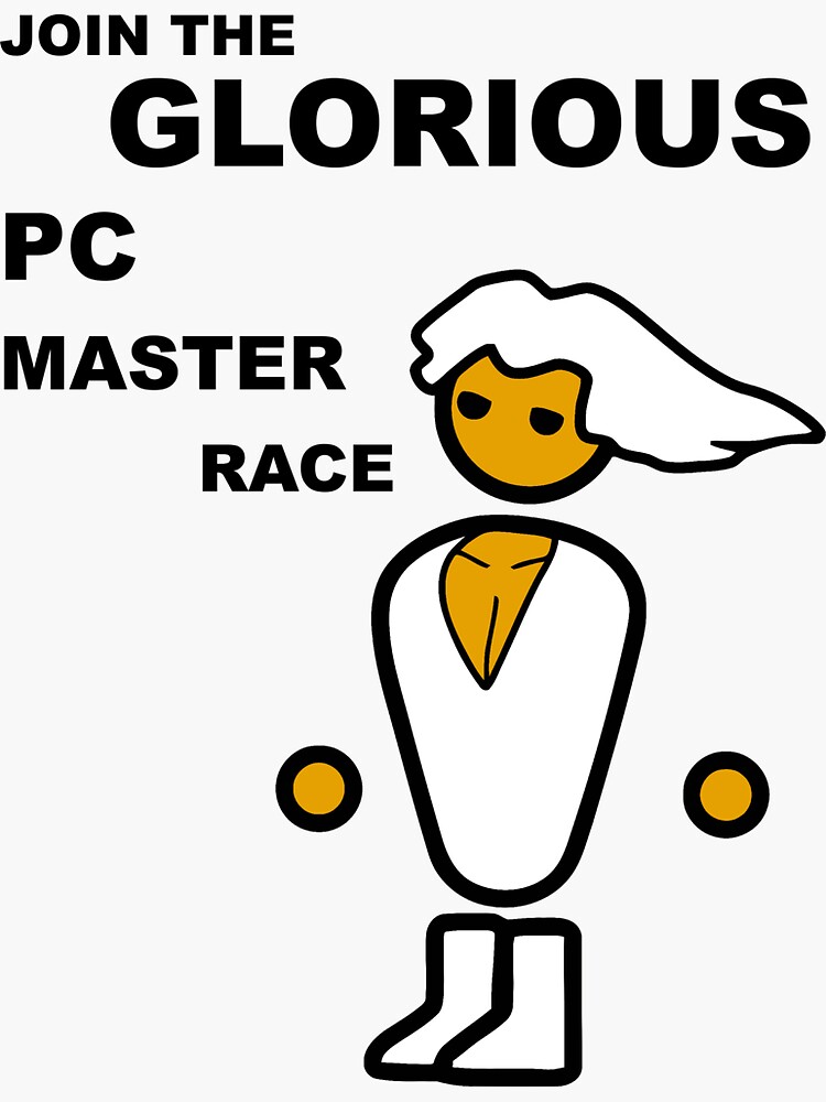"JOIN PC MASTER RACE" Sticker for Sale by ValMachado | Redbubble