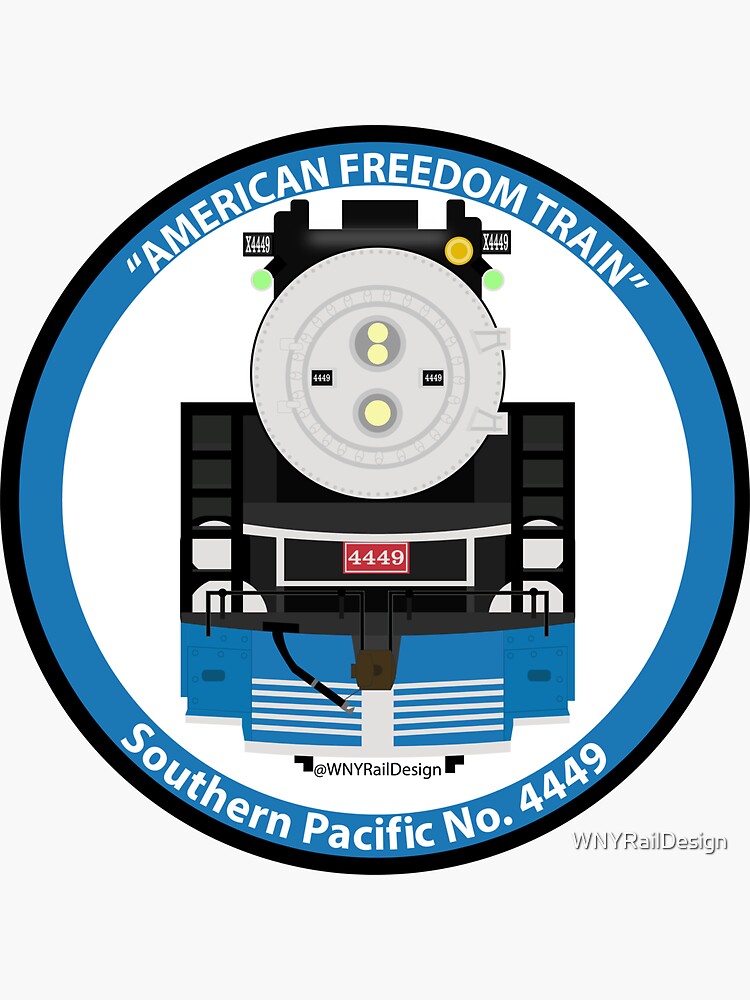 ""American Freedom Train" GS-4 Circle Design" Sticker for Sale by ...