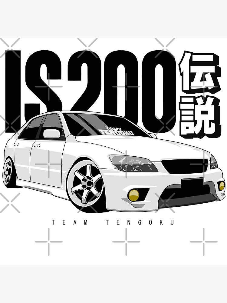 "Altezza IS200 / IS300 (White)" Poster for Sale by JDMGalaxy | Redbubble