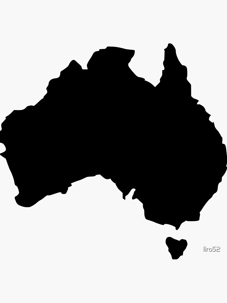 "australian map" Sticker for Sale by liro52 | Redbubble