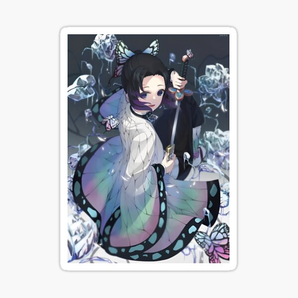 Kocho Shinobu Anime Poster Sticker For Sale By Maryoubre Redbubble