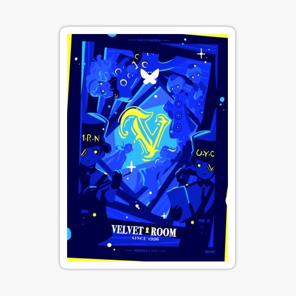 "Velvet Room" Sticker for Sale by SnipSnipArt | Redbubble