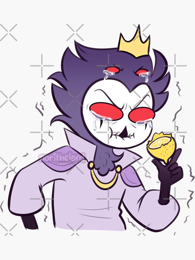 "Stolas Lemon Face Meme" Sticker for Sale by Norithelord | Redbubble