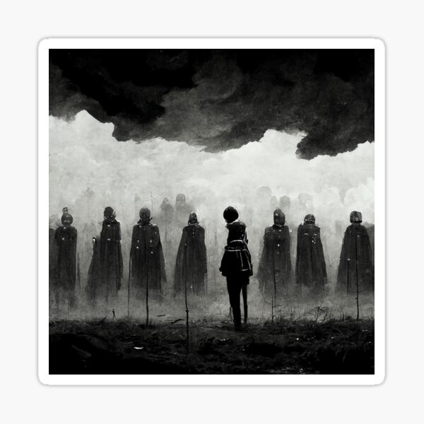 "To Join The Black Parade" Sticker for Sale by GreenskullAI | Redbubble