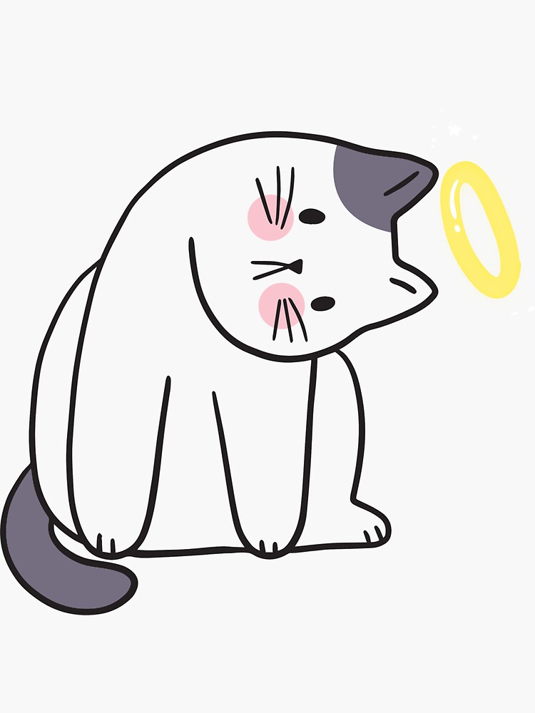 "holy cat" Sticker for Sale by colour2connect | Redbubble