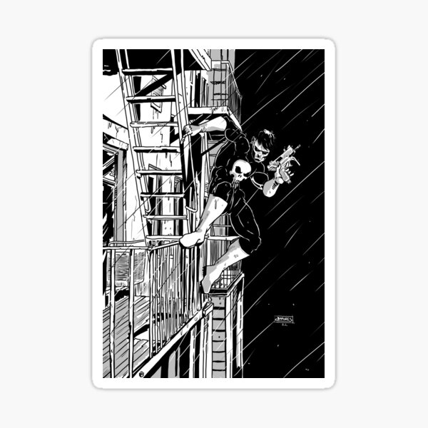 "Punished" Sticker for Sale by BarnesComicArt | Redbubble