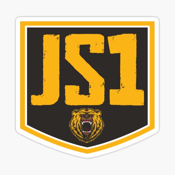 "JS1 Number " Sticker for Sale by Bornbruin | Redbubble