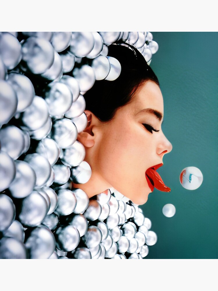 "Bjork's album poster" Sticker for Sale by alcarazmart | Redbubble