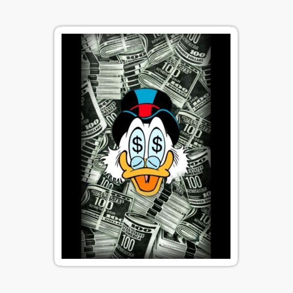 "Scrooge McDuck" Sticker for Sale by GEK-NERD | Redbubble