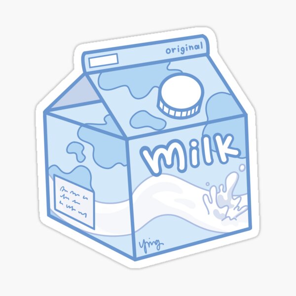"Basic Milk Carton - Original" Sticker for Sale by korialis | Redbubble