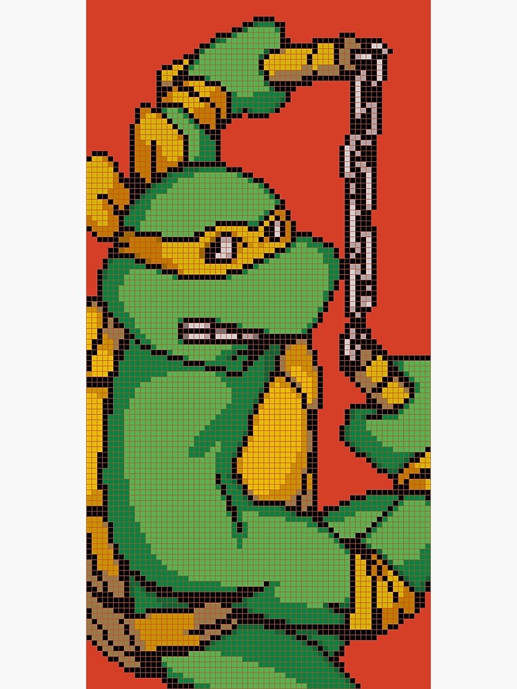 "TMNT Mikey, Pixel Arcade Edition" Art Print for Sale by horatiohayden ...