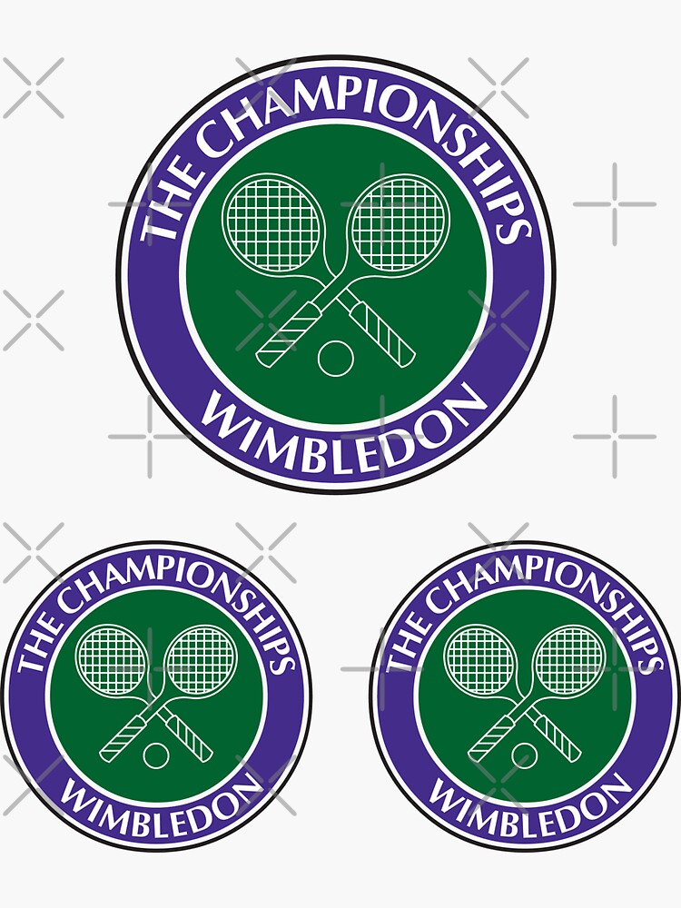 "WIMBLEDON-TENNIS STICKERS PACK " Sticker for Sale by Cotton4u | Redbubble