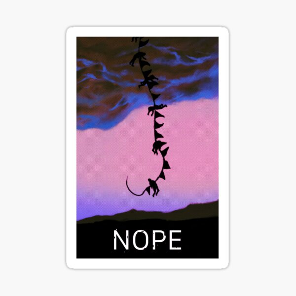 "Nope movie " Sticker for Sale by Aeyssa | Redbubble