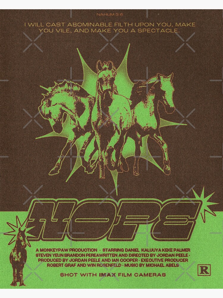 " Nope movie " Sticker for Sale by Aeyssa | Redbubble