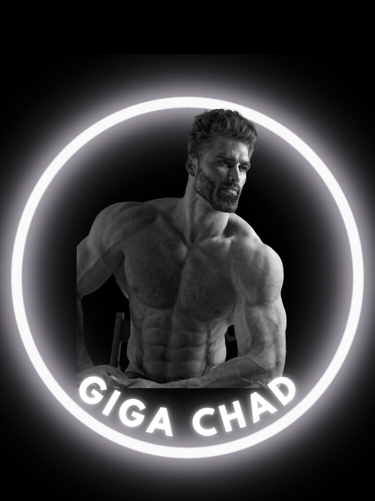 "Siga male/ giga chad" Poster for Sale by Roti-Lal | Redbubble