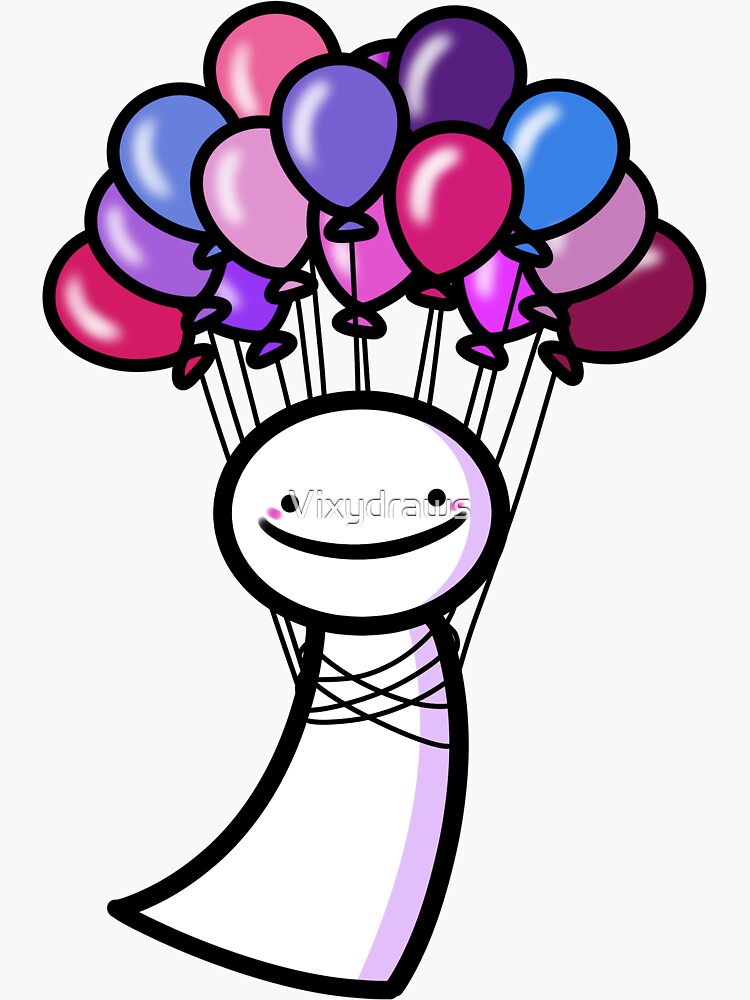 "Dream blob with baloons :)" Sticker for Sale by Vixydraws | Redbubble