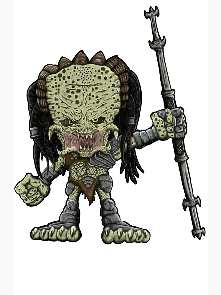 "Chibi predator " Sticker for Sale by Raging-Welshman | Redbubble