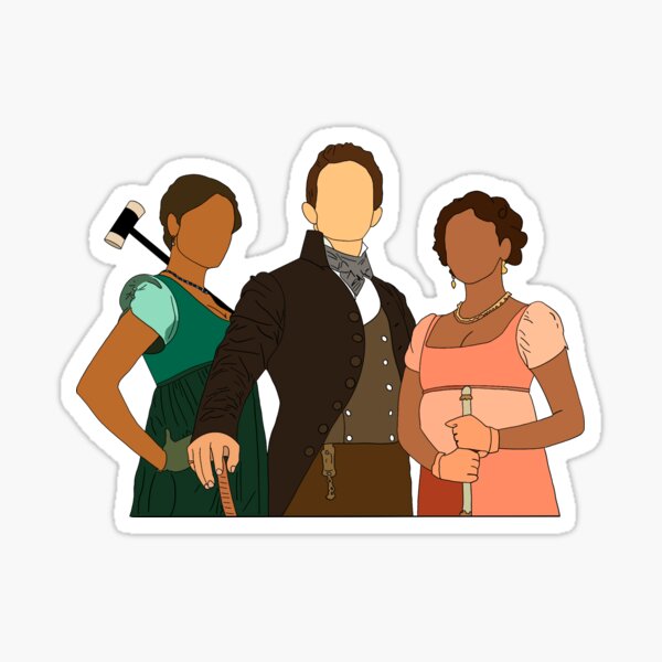 "Anthony, Kate, Edwina" Sticker for Sale by allegraravitz | Redbubble