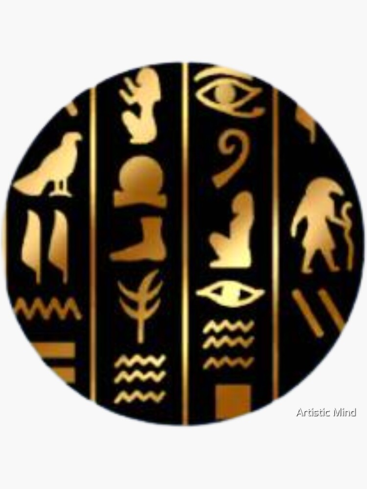 "EGYPTIAN SIGNS AND SYMBOL DESIGN" Sticker for Sale by GauravArtist ...