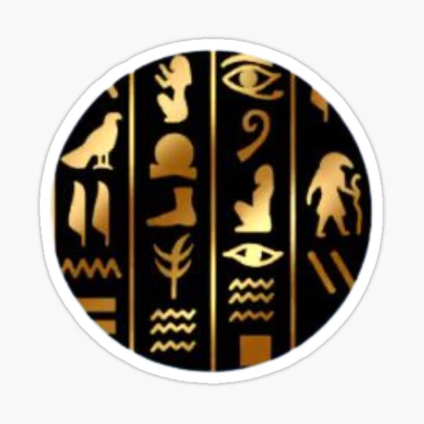 "EGYPTIAN SIGNS AND SYMBOL DESIGN" Sticker for Sale by GauravArtist ...