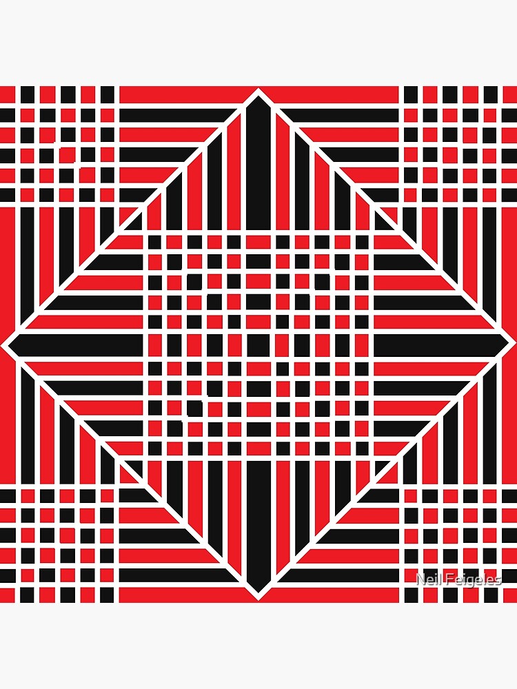 "Interlocking Shapes no. 35" Poster for Sale by NeilFeigeles | Redbubble