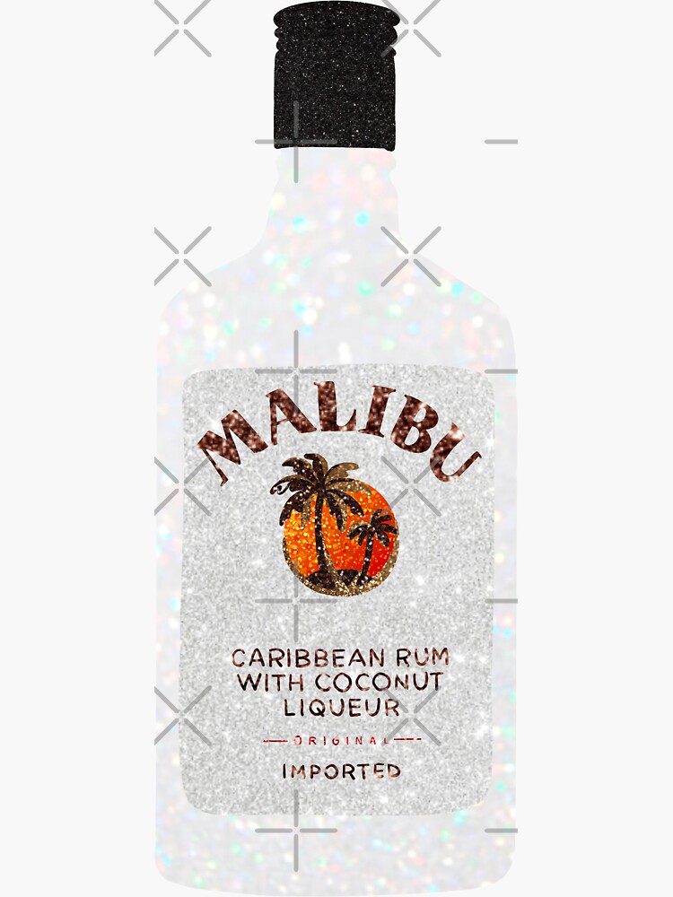 "glitter malibu bottle" Sticker for Sale by brooklynncm | Redbubble