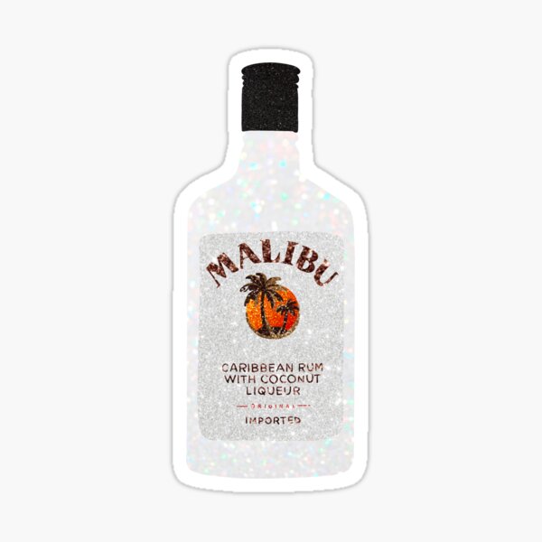"glitter malibu bottle" Sticker for Sale by brooklynncm | Redbubble