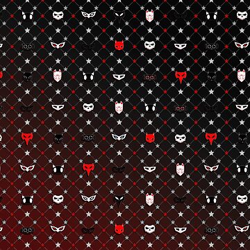 "Persona 5 Mask Pattern" Mouse Pad for Sale by MeMinch | Redbubble
