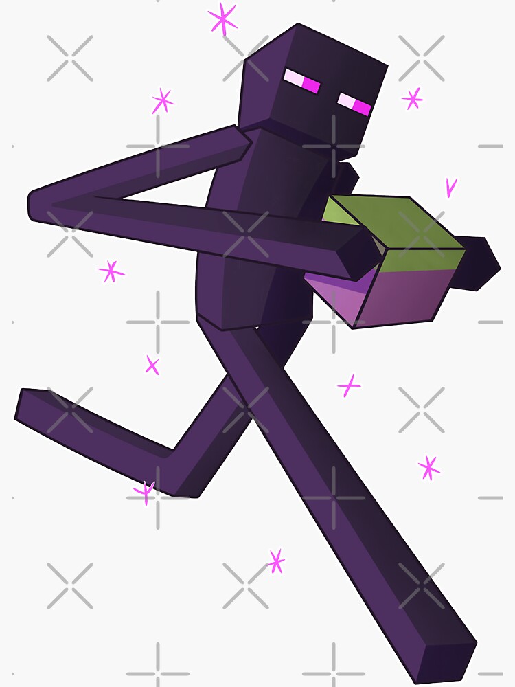 "Enderman Minecraft Block" Sticker for Sale by qloc | Redbubble