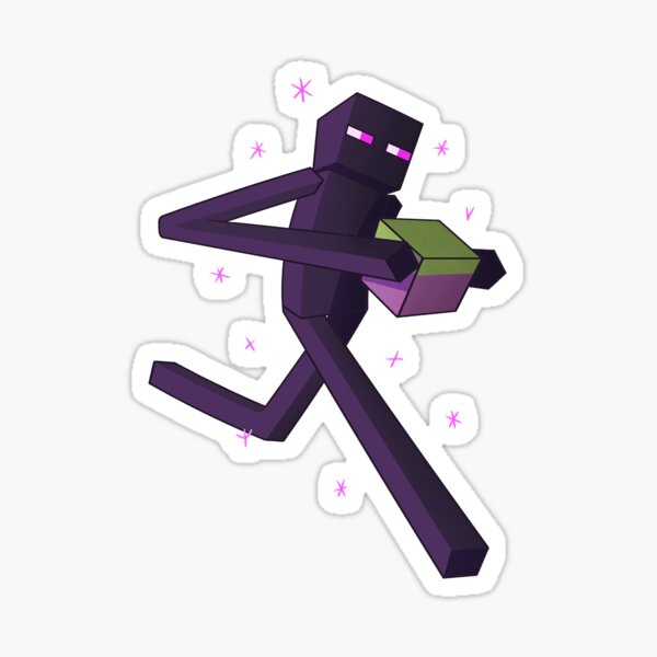 "Enderman Minecraft Block" Sticker for Sale by qloc | Redbubble