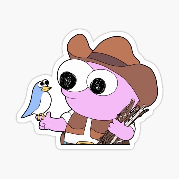 "Cowboy Pim" Sticker for Sale by PoeTatoes | Redbubble