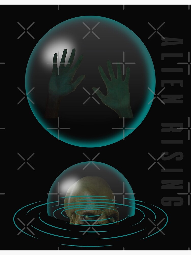 " Alien Rising The Black Void Custom T-Shirt" Poster for Sale by ...