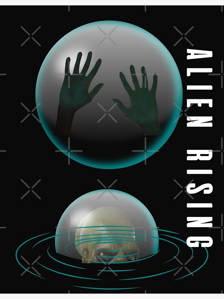 " Alien Rising White Mist Custom T-Shirt" Poster for Sale by ...