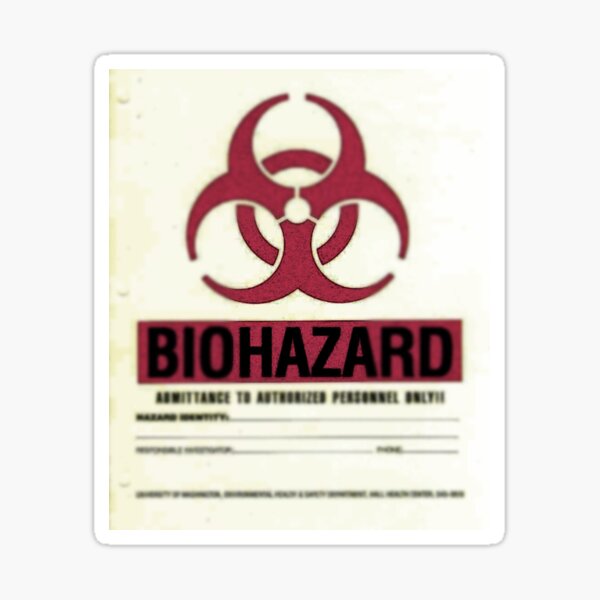 "Biohazard " Sticker for Sale by HaryDesign | Redbubble