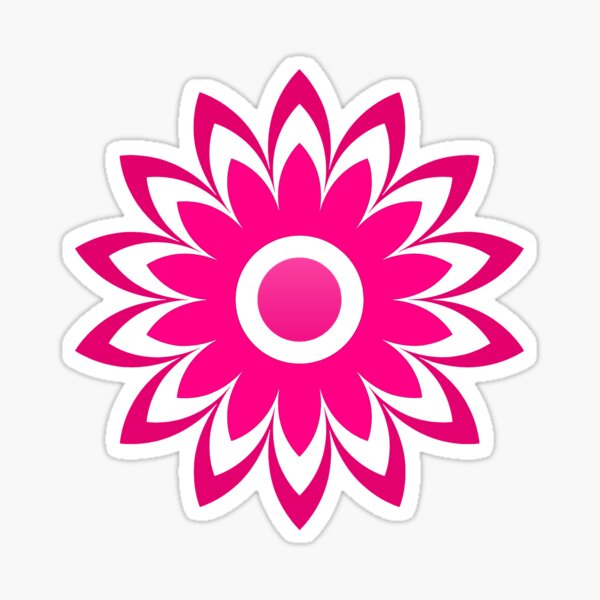 "Pink Flowers" Sticker for Sale by Esraa-Design | Redbubble