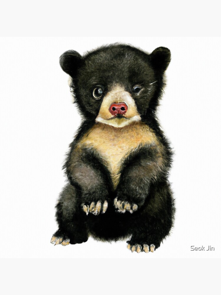 "Cute Baby Spectacled bear Animal Watercolor Painting" Sticker for Sale ...