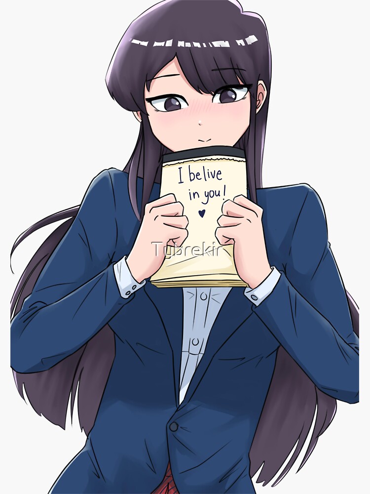 "Komi Peeker " Sticker for Sale by Tybrekir | Redbubble