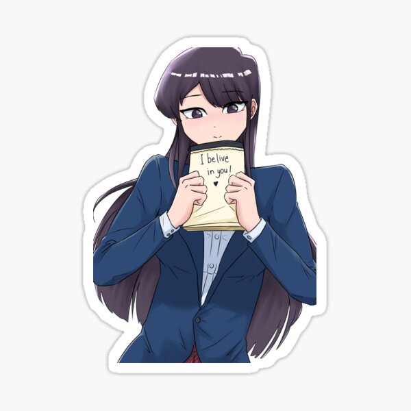 "Komi Peeker " Sticker for Sale by Tybrekir | Redbubble