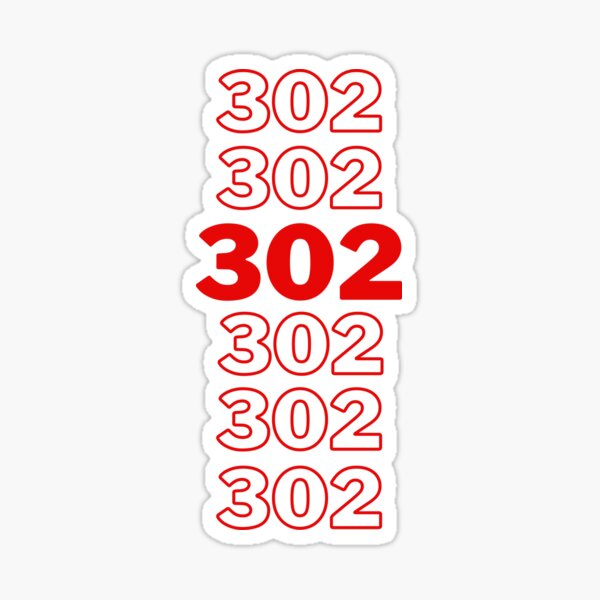 "302 Mustang - Poster" Sticker for Sale by ZoesAttic | Redbubble