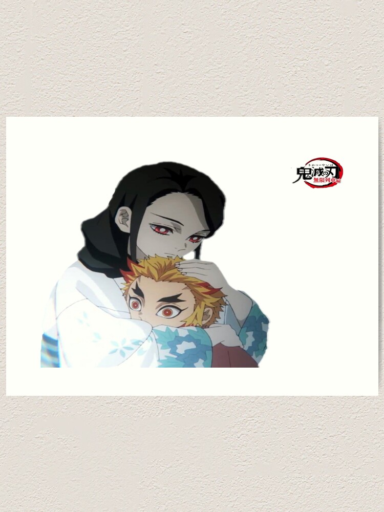 "Rengoku and his mother // Demon slayer" Art Print for Sale by my-anime ...
