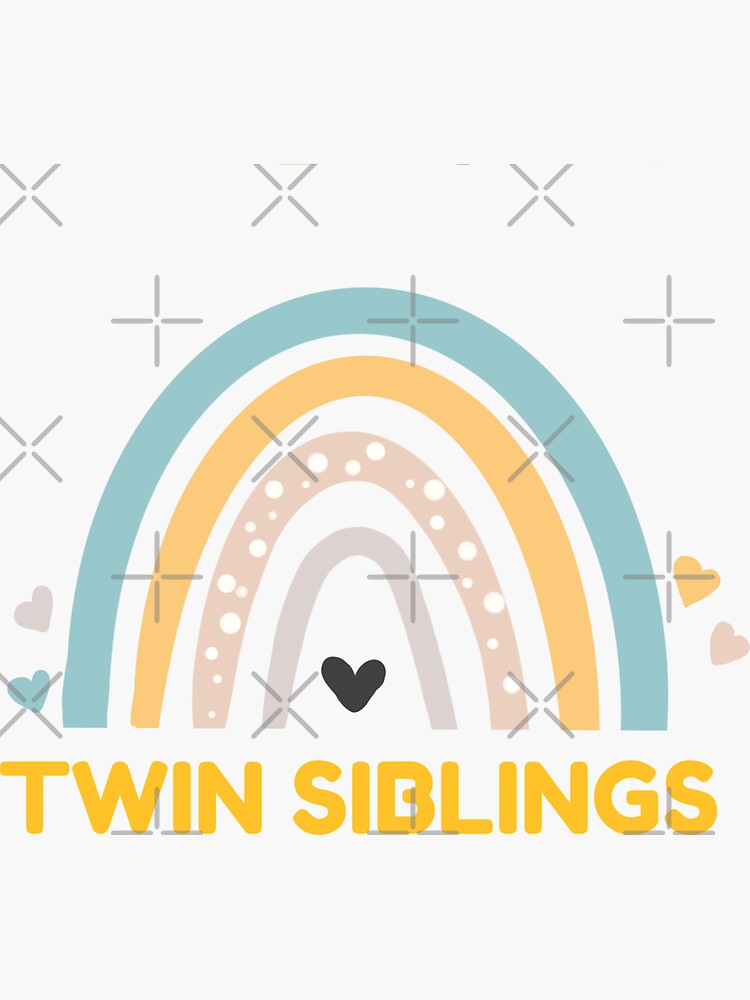 "Twin Sibling" Sticker for Sale by fabrice1987 | Redbubble