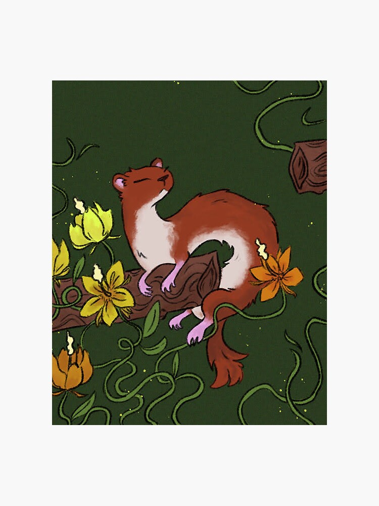 "weasel" Sticker for Sale by mrcsgry | Redbubble