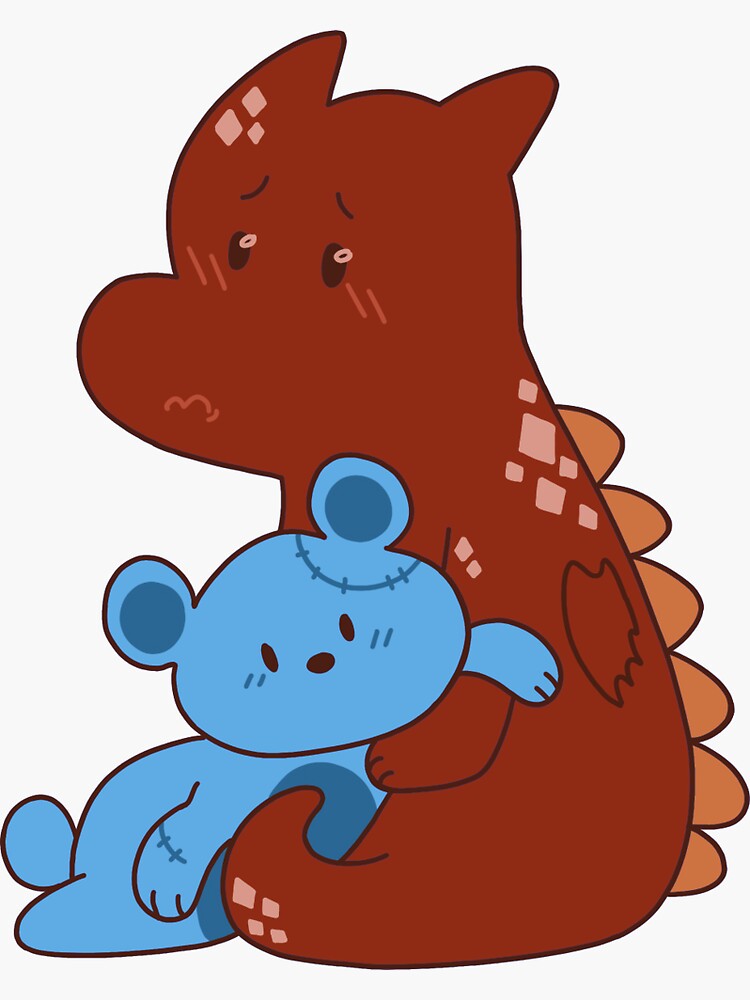 "Caleb and Beans the Bear" Sticker for Sale by LostPastry | Redbubble