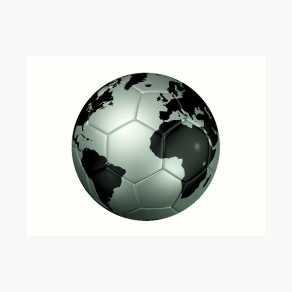 "Soccer Ball World Map" Art Print for Sale by Domsys | Redbubble